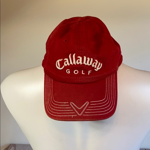 Callaway | Accessories | Callaway Golf Red Ball Cap | Poshmark